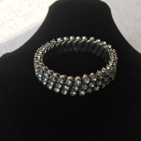 Jewelry | Vintage 3 Row Rhinestone Expandable Bracelet | Poshmark